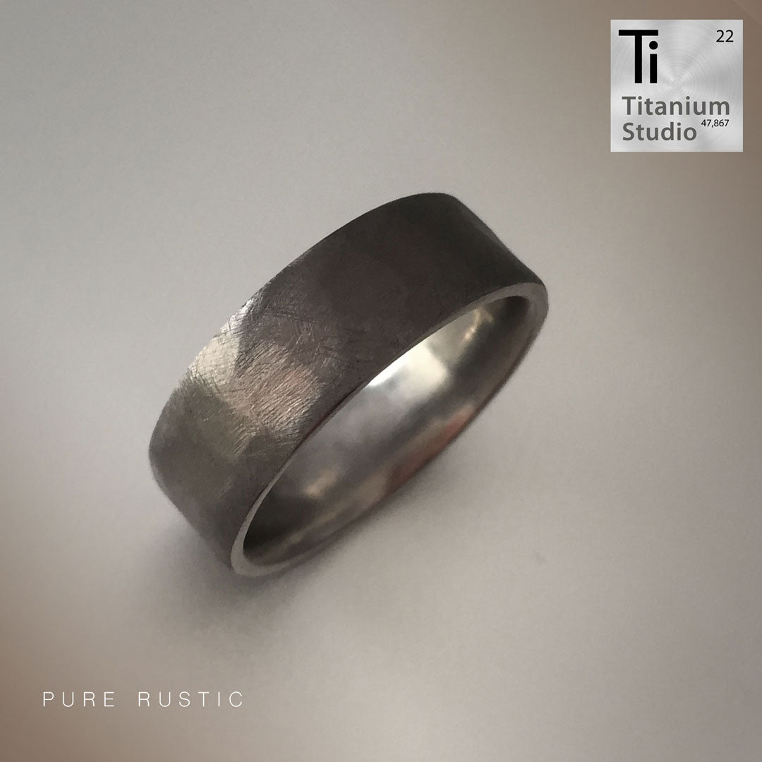Tiodized Titanium Ring – Titanium Studios Pty Ltd